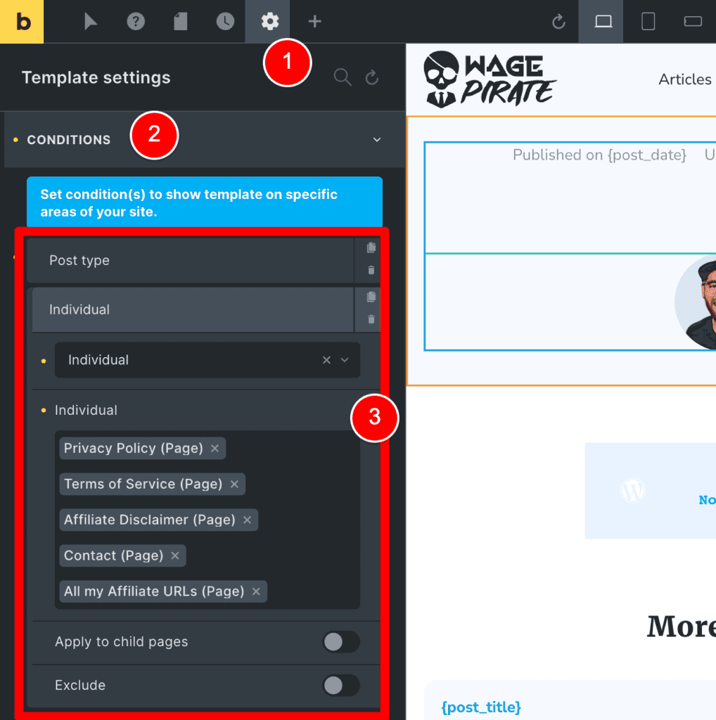 Bricks and Gutenberg content in the SAME Template – WagePirate