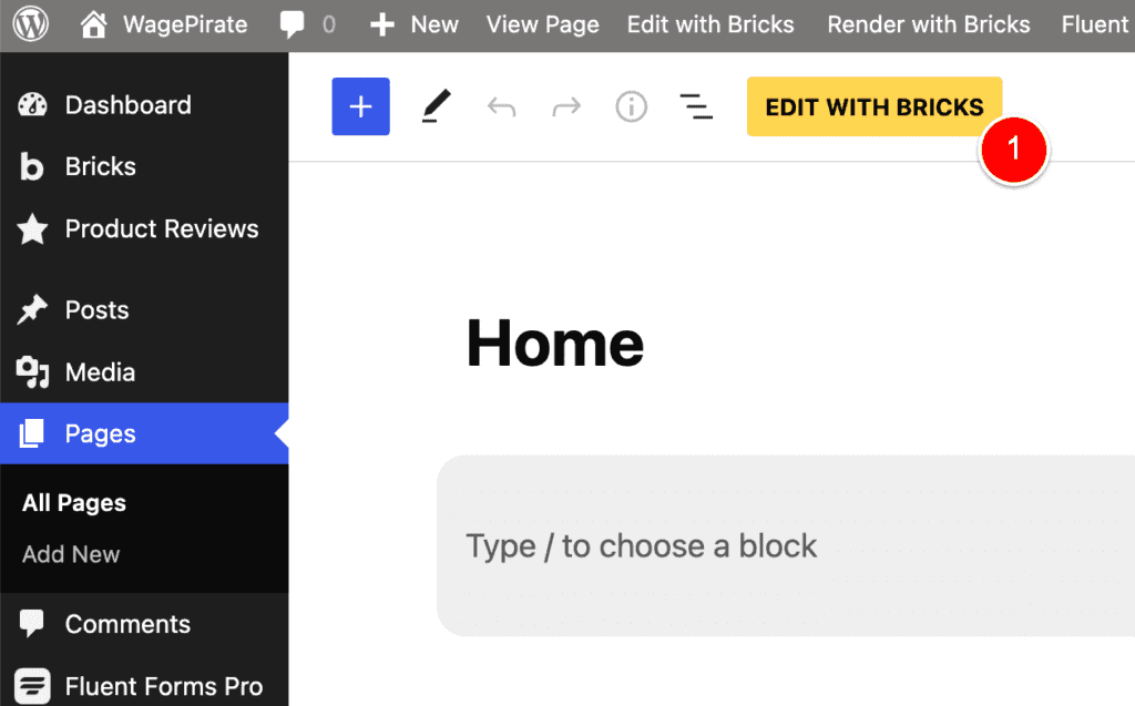 Set a Bricks Builder Template using PHP – WagePirate