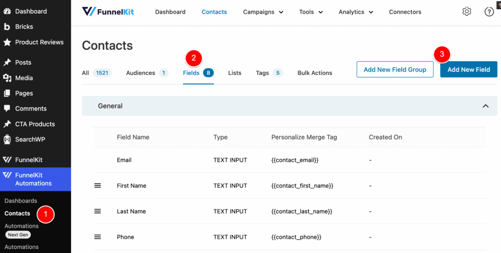 Bricks Builder Form data to FunnelKit Automations – WagePirate